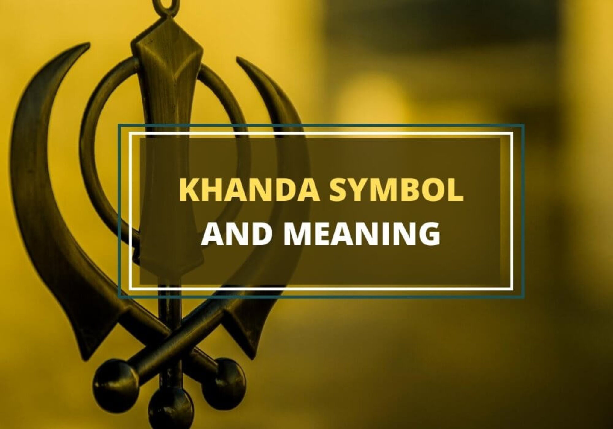 Khanda Symbol (☬) and What It Represents in Sikhism - Symbol Sage