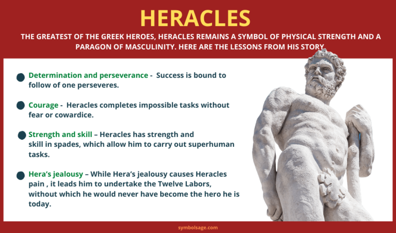 Heracles – Greatest of the Greek Heroes - Symbol Sage
