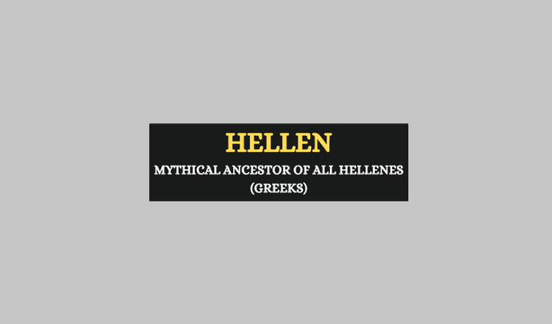 Hellen – Ancestor of All Hellenes - Symbol Sage