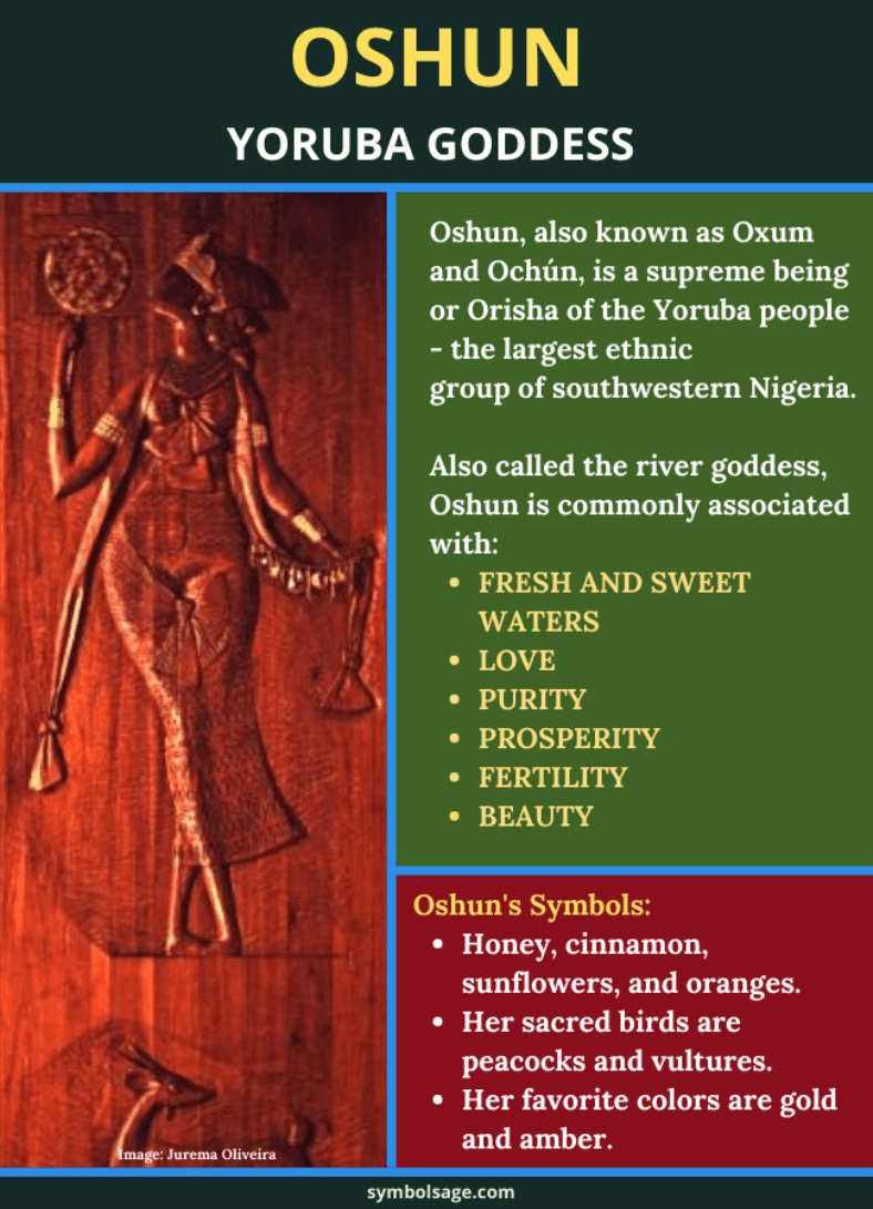 Oshun: The Yoruba Goddess of Love, Fertility and Water - Symbol Sage