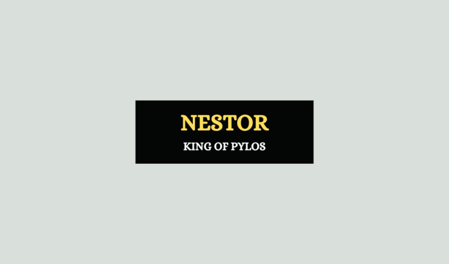 Nestor – King of Pylos in Greek Mythology - Symbol Sage