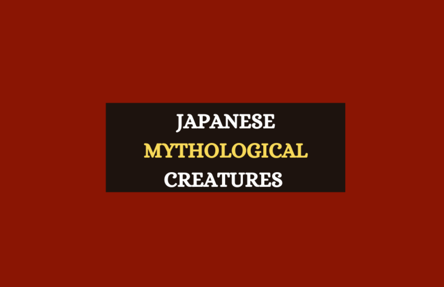 10 Types of Japanese Mythology Creatures - Symbol Sage