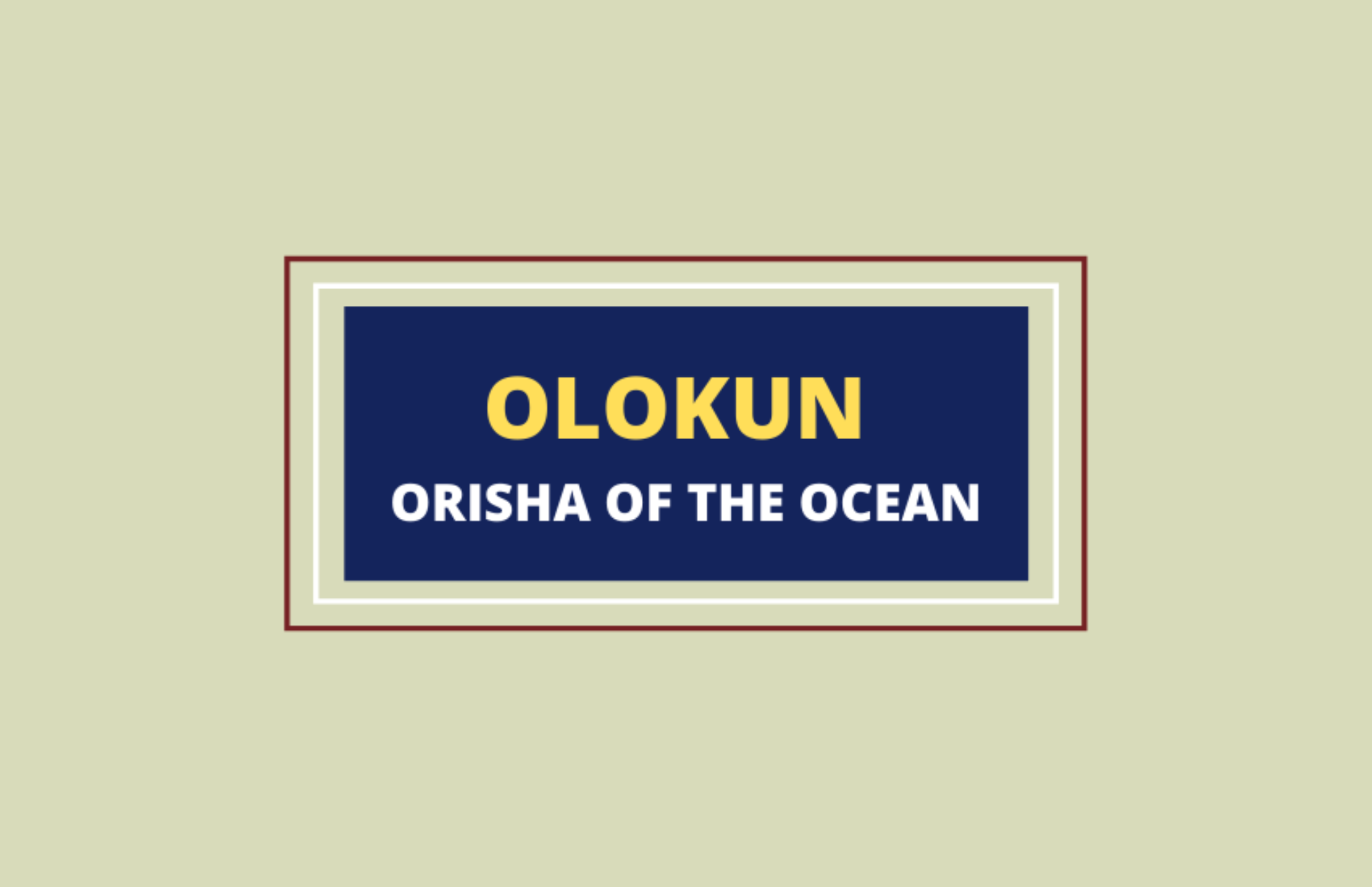 Olokun – Orisha of the Depths of the Ocean - Symbol Sage