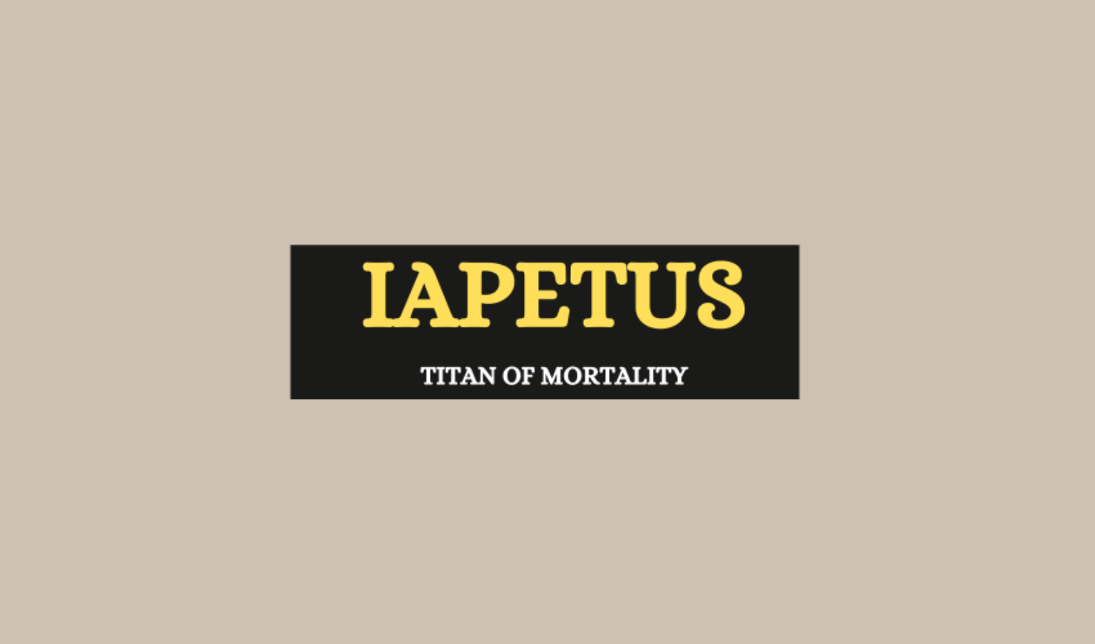 Iapetus – Titan God of Mortality - Symbol Sage