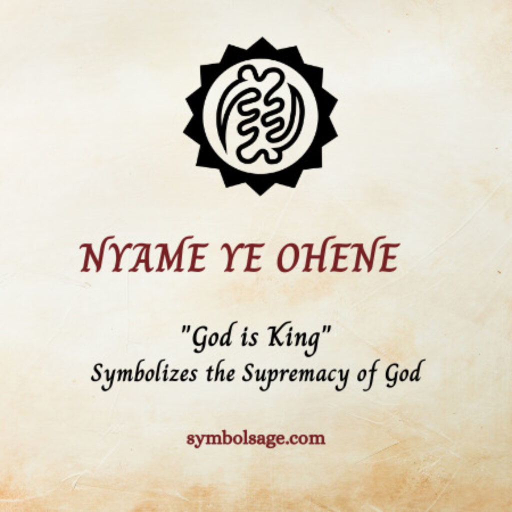 Nyame Ye Ohene – Symbolism and Importance - Symbol Sage