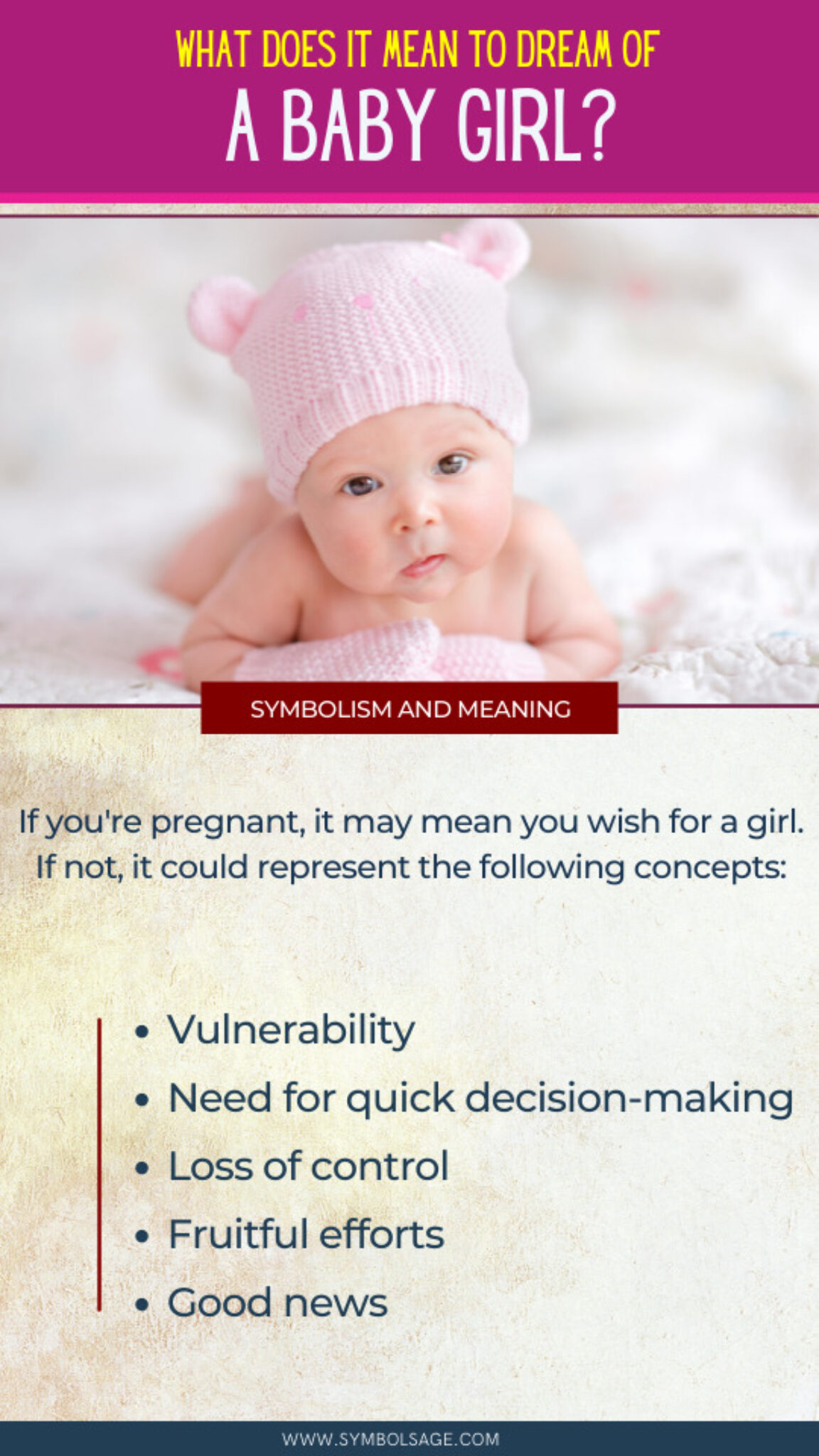 Dreaming of a Baby Girl – Interpretation and Meaning