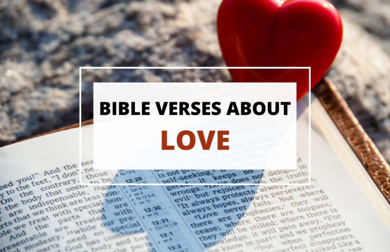 65 Inspirational Bible Verses about Love - Symbol Sage