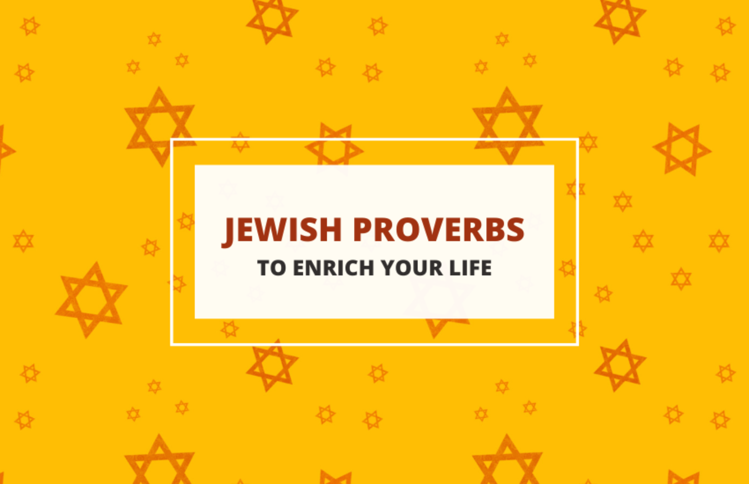 100 Jewish Proverbs to Enrich Your Life - Symbol Sage