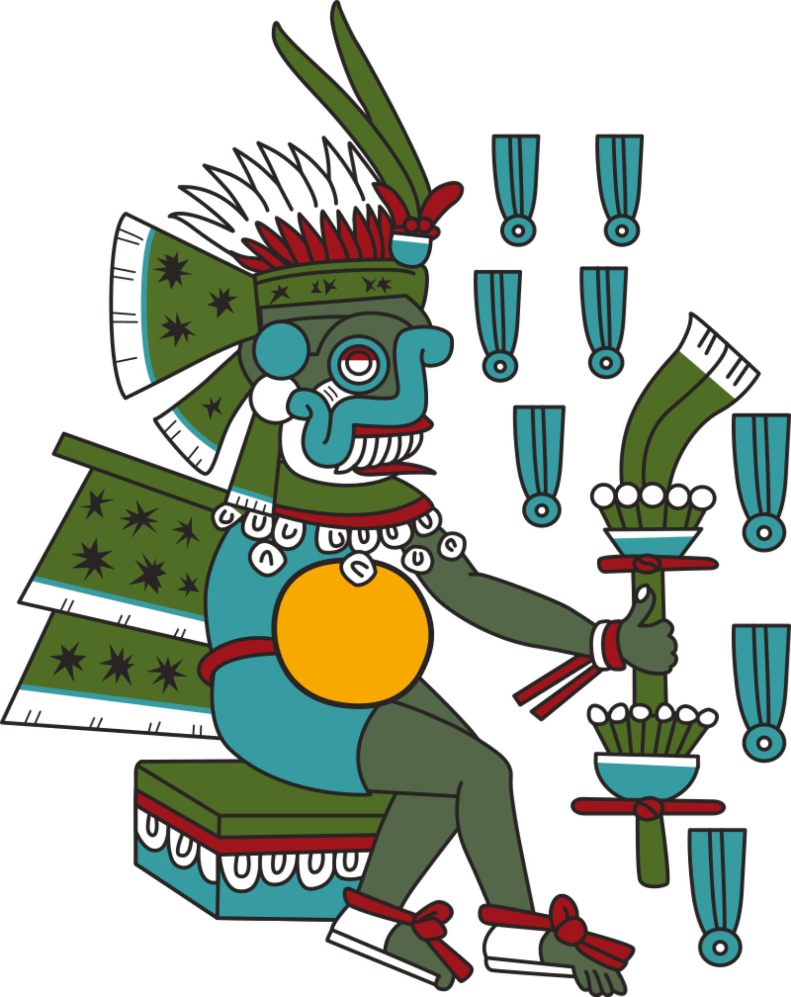 Tlaloc - Aztec God of Rain and Earthly Fertility - Symbol Sage